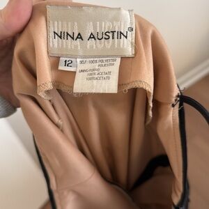 Nina Austin | Dresses | Vintage 9s Nina Austin Sheer Lined Beaded Dress | Poshmark